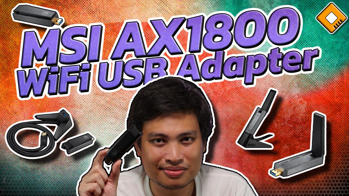 รีวิว MSI AX1800 Wi-Fi 6 USB Adapter